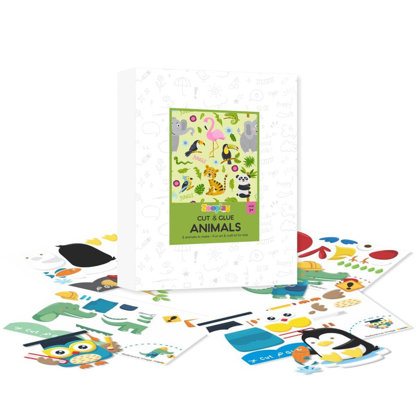 Cut & Glue Activity - Animals – Zooplay India