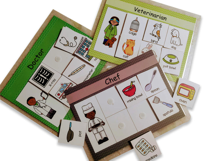 Community helper and their tools sorting activity – Zooplay India